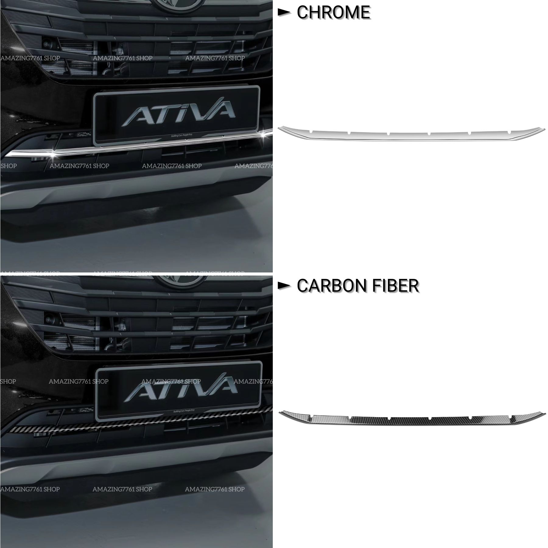 AMAZING PERODUA ATIVA CAR FRONT LOWER GRILLE TRIM GARNISH FRONT BUMPER ...