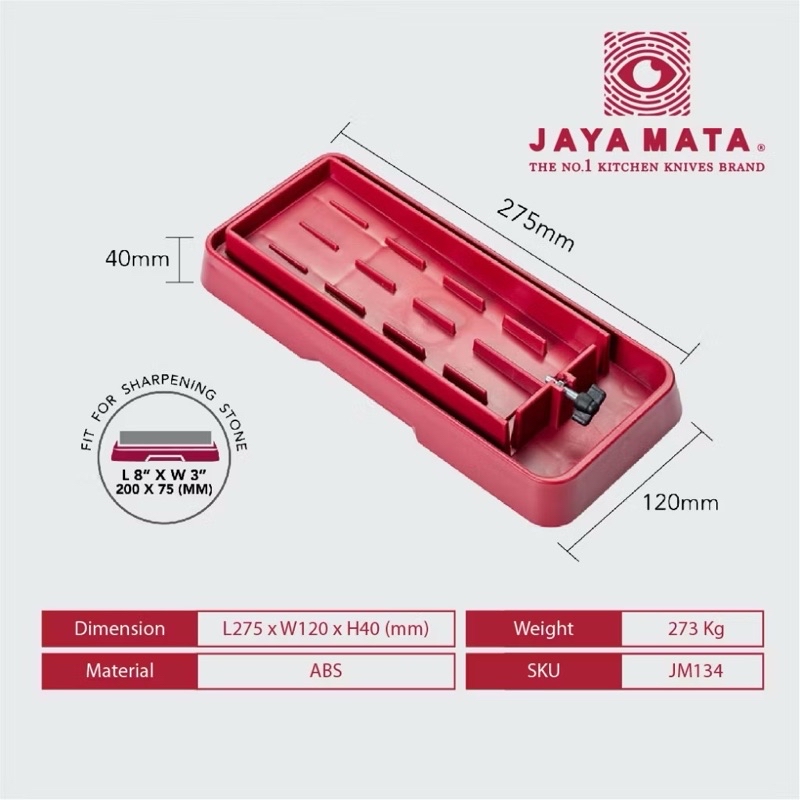 Mk.wares JAYA MATA SHARPENING STONE STAND(JM134)_KOTAK PENGASAR PISAU_STAND BATU ASAR_KAKI BATU ...