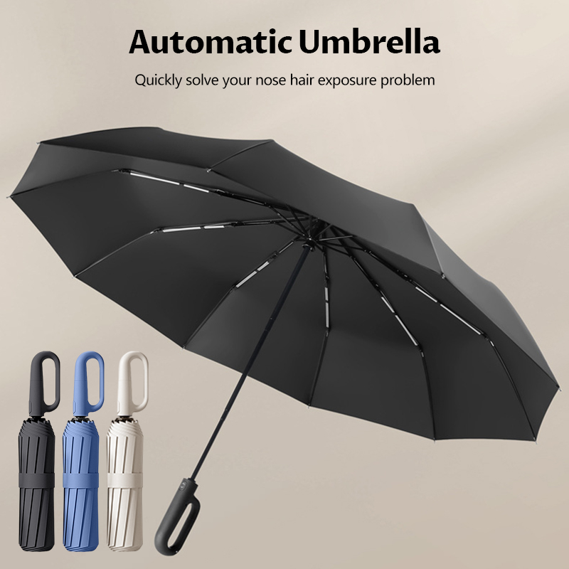 ( 60 Ribs 126CM) Extra large.Automatic Umbrella UPF50+ Sun Umbrella ...