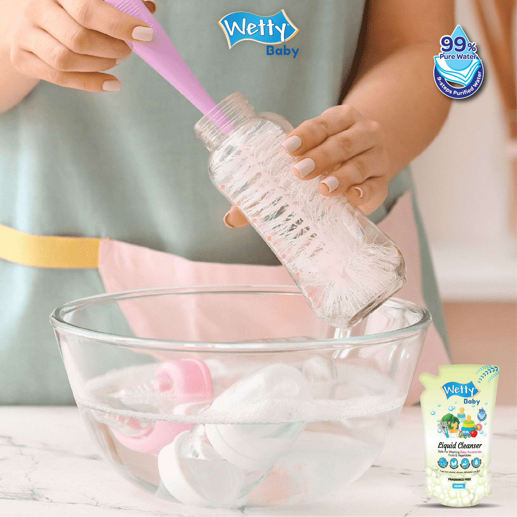 Wetty Baby Liquid Cleanser (600ml )(Refill Pack) | Shopee Malaysia