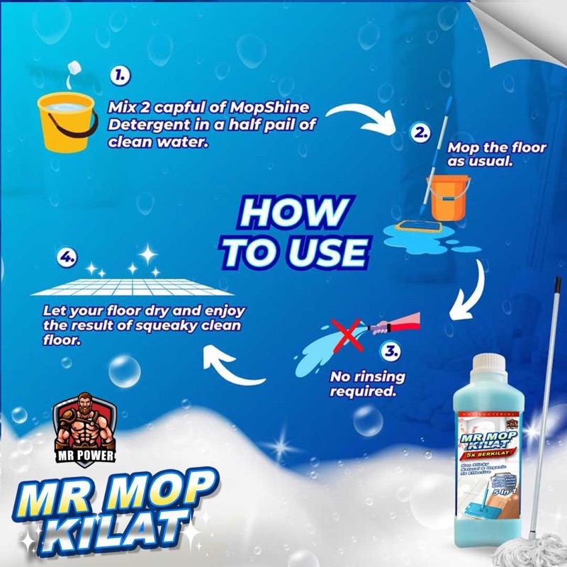 Mop Shine Floor Cleaner - Effective Home Use Solution for Sparkling ...