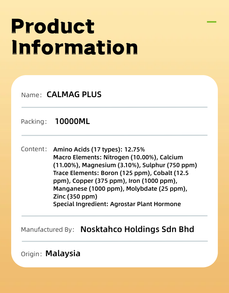 AGROSTAR Calmag Plus Calcium Magnesium, Amino Acid, Trace Element And ...