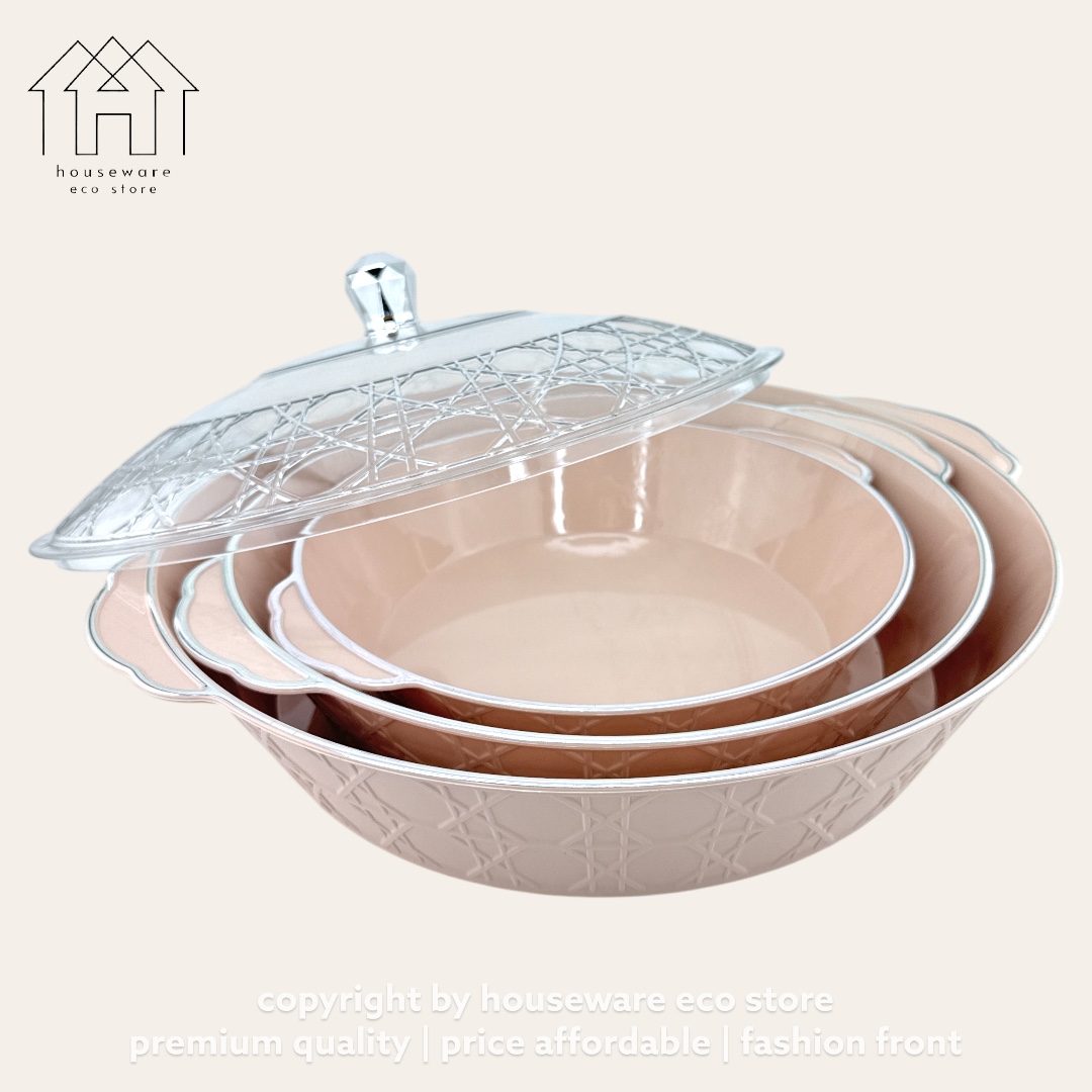 Food Pan Party Serving Set / Round Buffet Set / Food Container Bowl ...