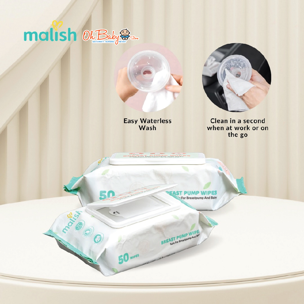 Malish Breastpump Wipes 50s | Shopee Malaysia