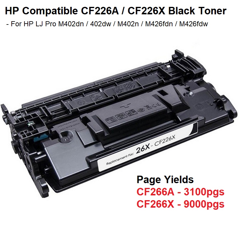 Compatible HP CF226A / CF226X Toner For M402dn / M402dw / M402n ...