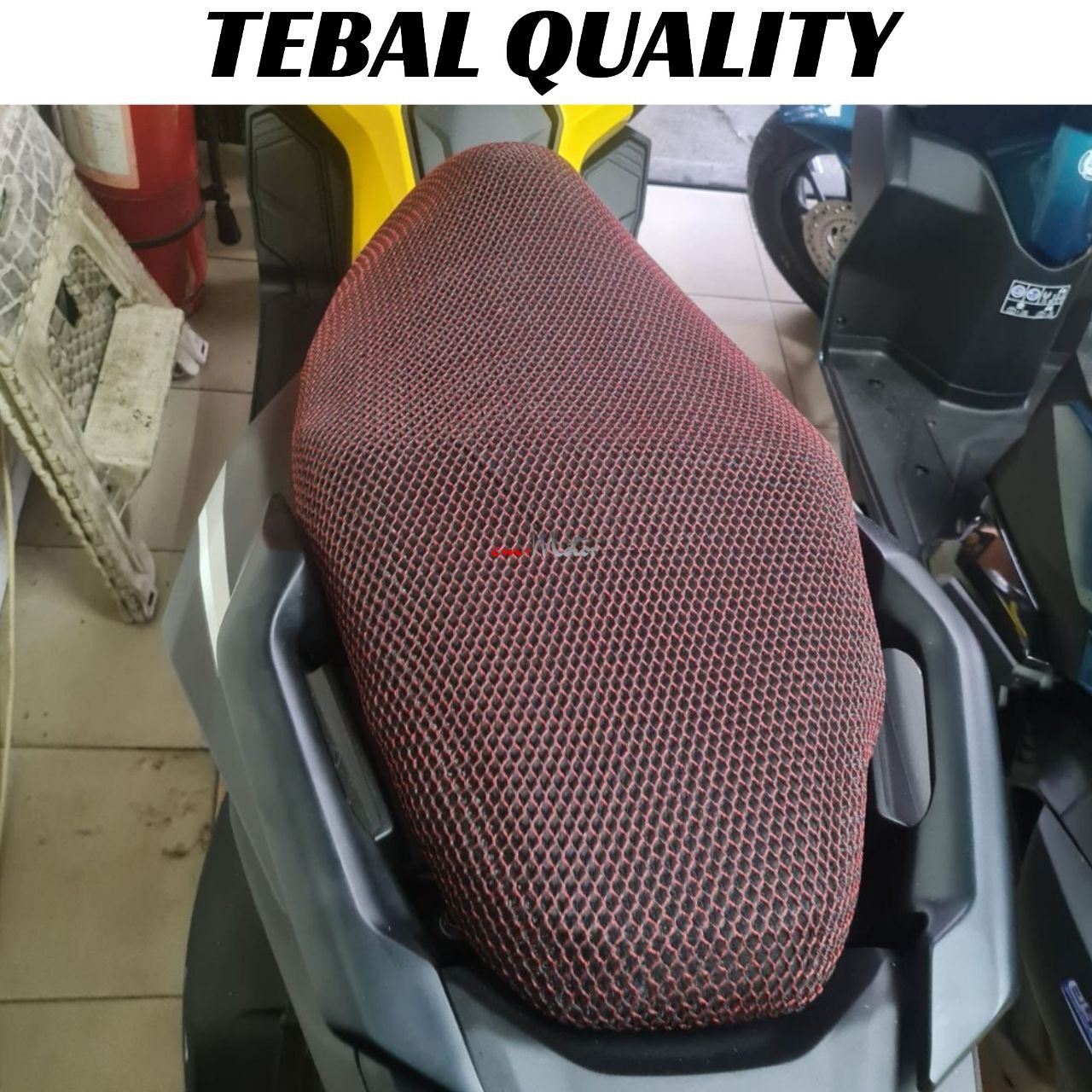 WMOTO ES125 Scooter Seat Cover Net 3D Motorcycle Jaring Motosikal ...