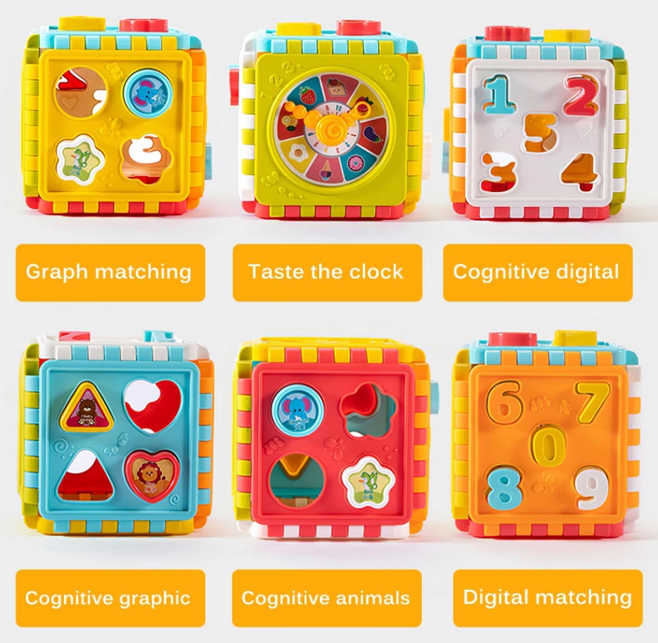 *NextDayDelivery* 6in1 Baby color shape toys Busy Cube Travel Toys ...