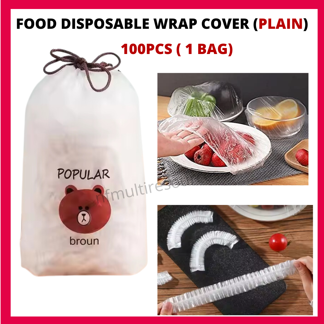 100pcs Food Disposable Wrap Food Cover / Food Grade / Disposable Free ...