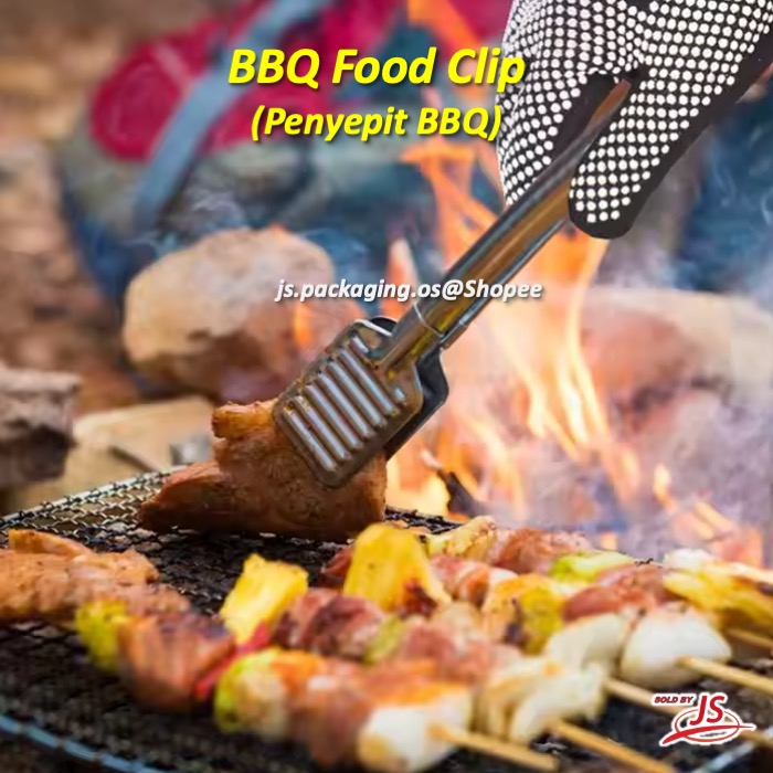 Stainless Steel Tongs Serving Food Clip BBQ Penyepit makanan Kuih ...