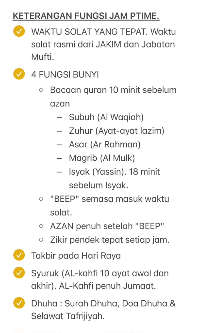 [EDISI 2025] JAM AZAN PREMIUM DIGITAL CLOCK SOLAT TAKWIM TAQWIM PTIME ...