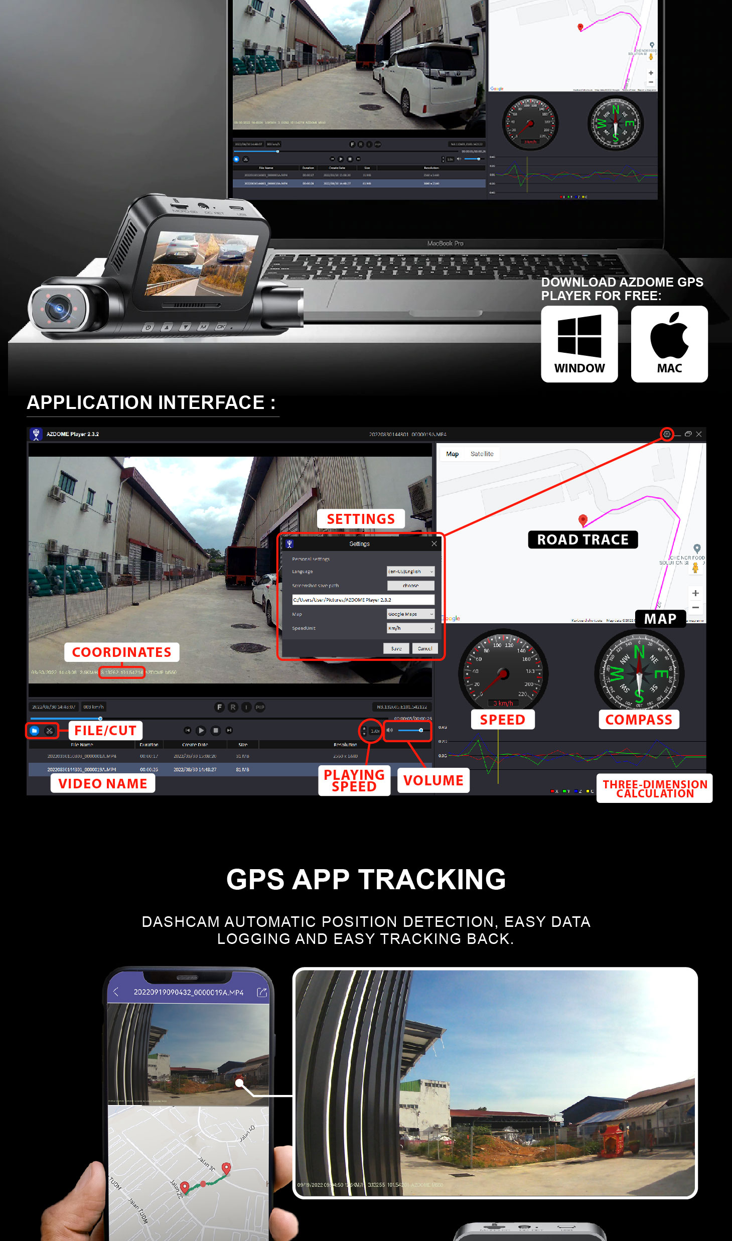 Azdome M660 4K Ultra HD 4-Channel Front & Rear & Left & Right Dash Cam ...