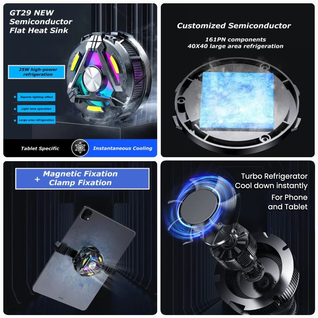 MEMO Semiconductor Tablet Cooler CX05 Mobile Phone Cooler Heat Sink Ice ...