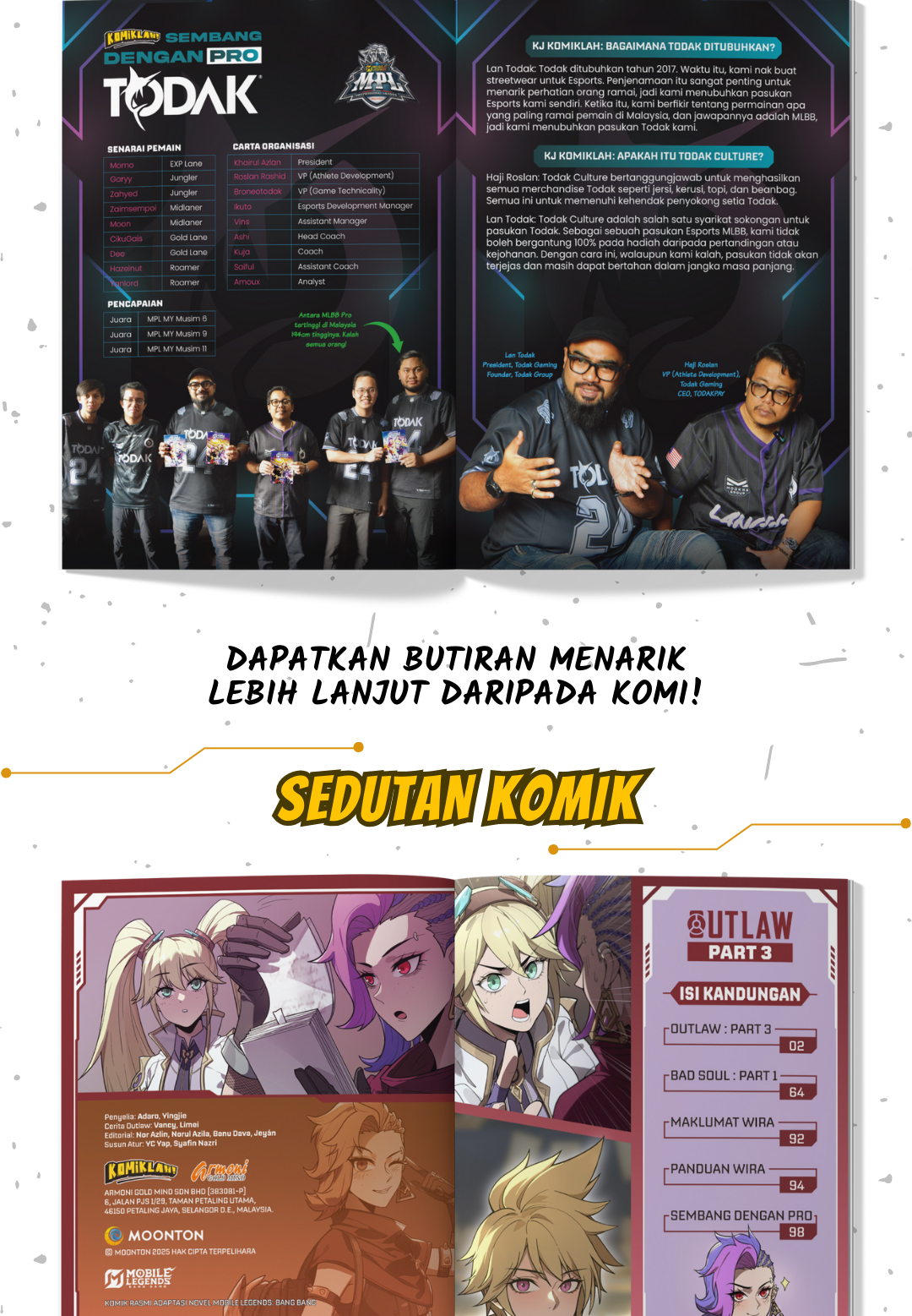 MLBB OFFICIAL COMIC BOOK OUTLAW PART 3 BUKU KOMIK RASMI MOBILE LEGENDS ...