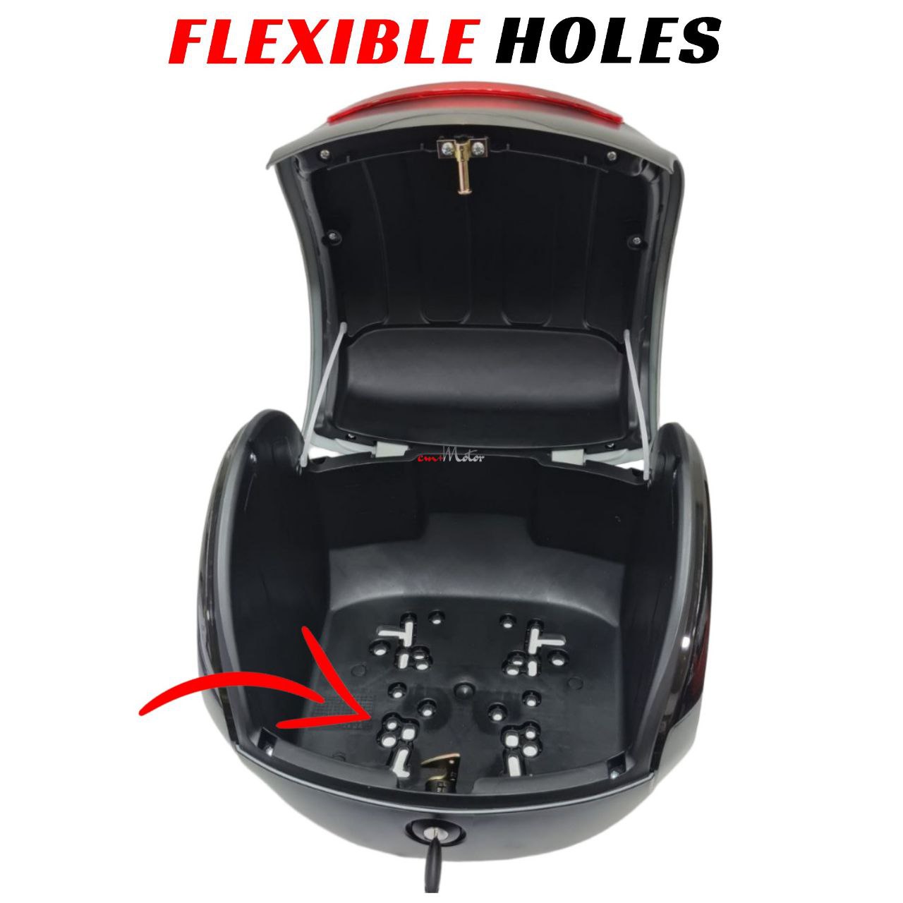 ALIEN 32L TOP BOX SIPUT+RAPIDO ADJUSTABLE RACK LIPAT LC135 V2-V8 RSX ...