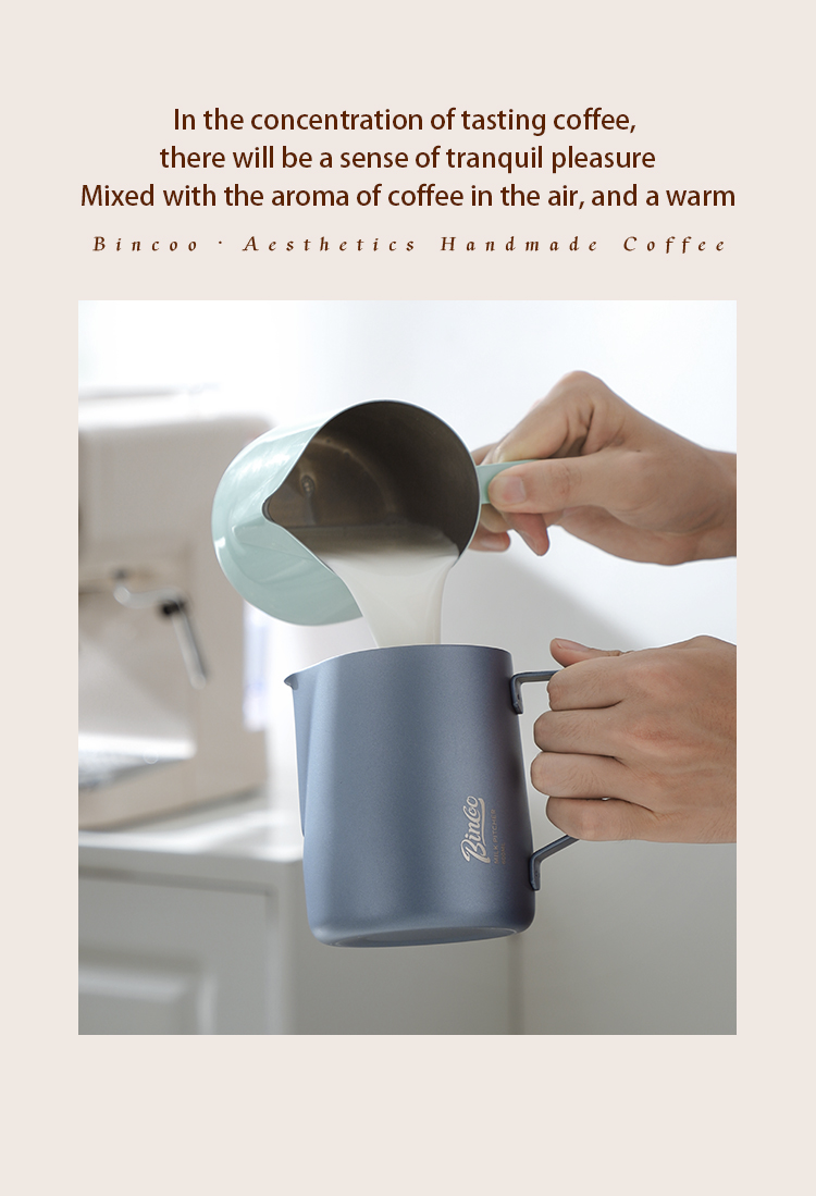 Bincoo - 350/600ML Coffee Latte Art Cup Stainless Steel Latte Art ...