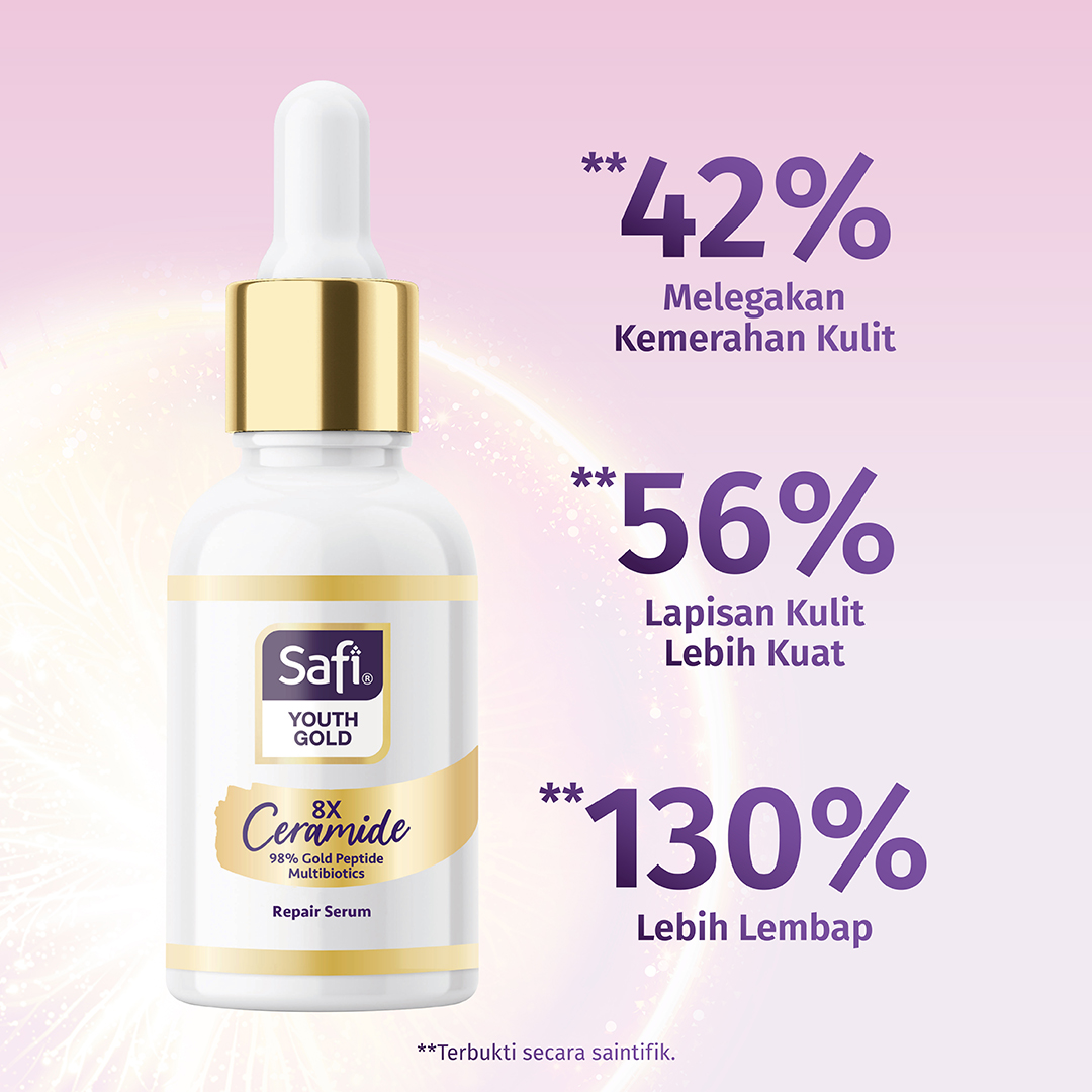 SAFI Youth Gold 8X Ceramide Repair Serum 30ml | Youthful Skin | Repair ...