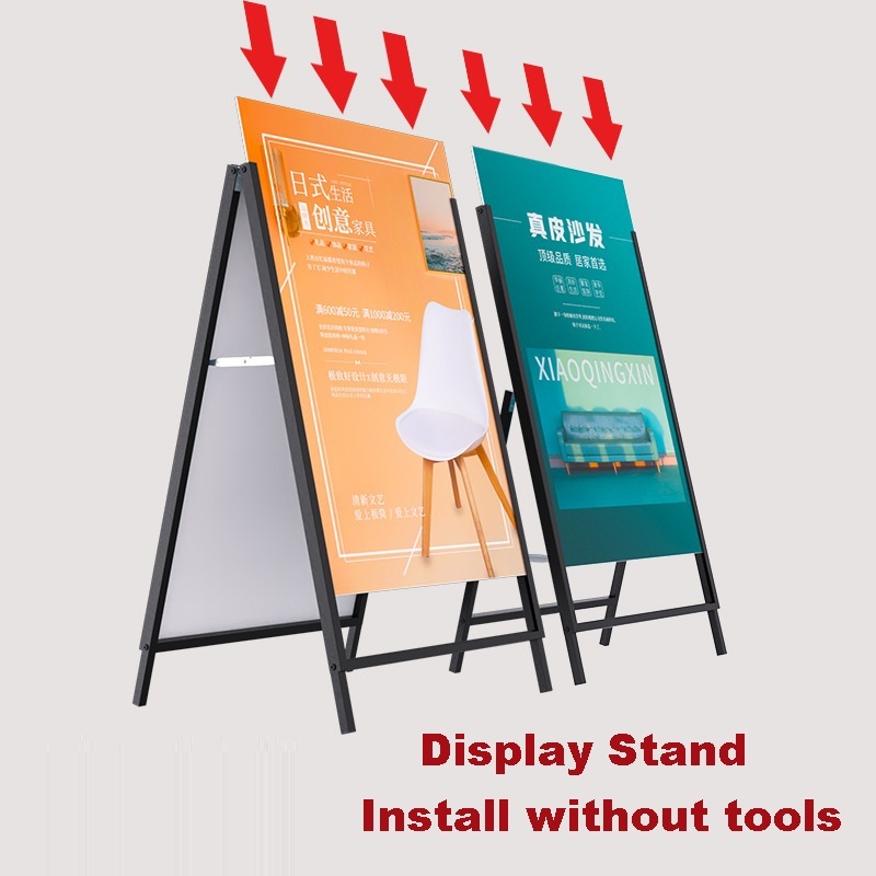 A Stand Signboard A Frame Stand Poster Stand Display Sign Double-Sided ...