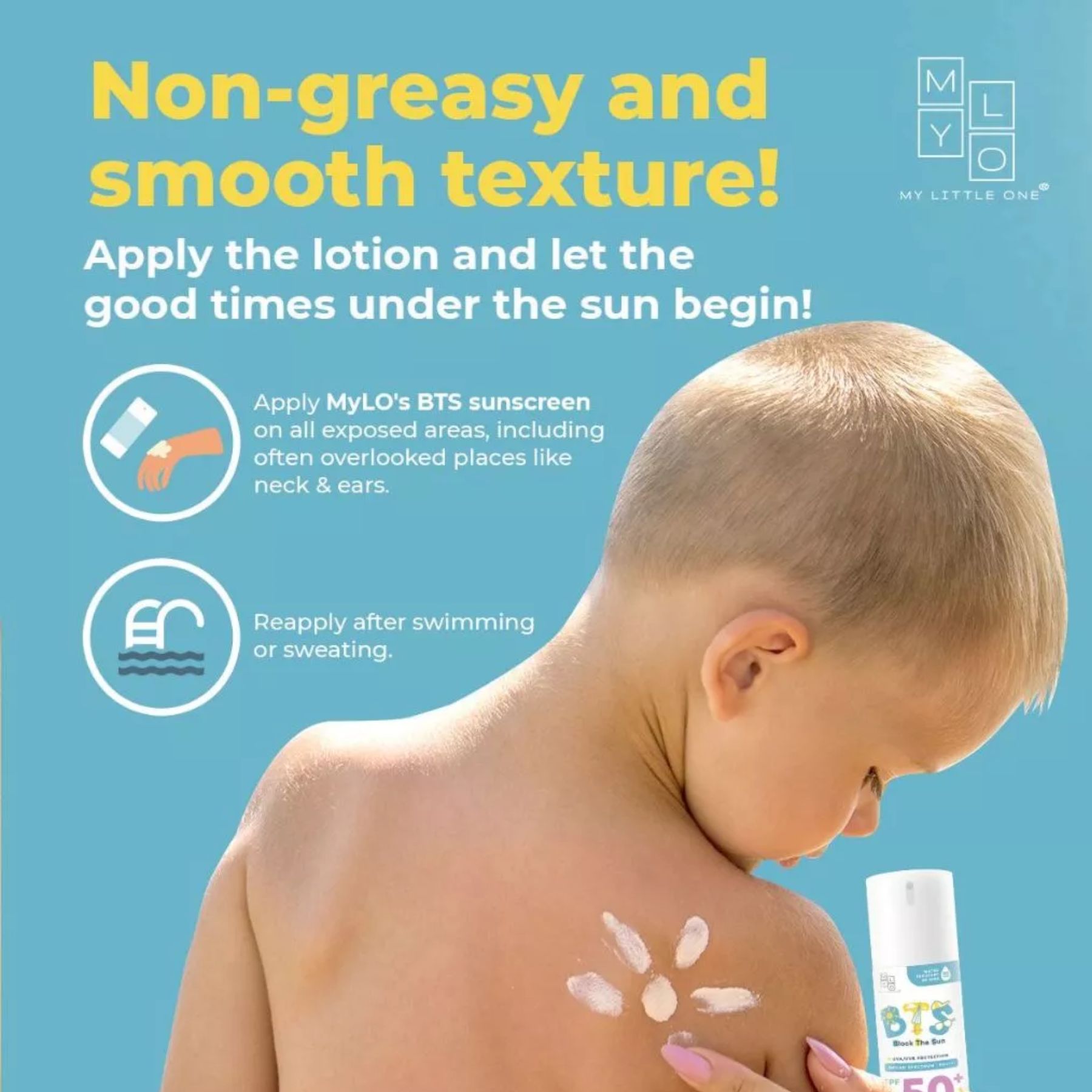 MyLO BTS Sunblock Lotion/ Sunscreen Lotion- 30ml/ 100ml (SPF50+, UVA ...
