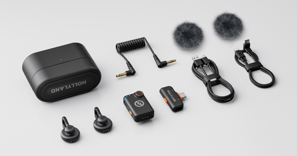 HOLLYLAND LARK M2S Wireless Hidden microphone for camera / computer ...