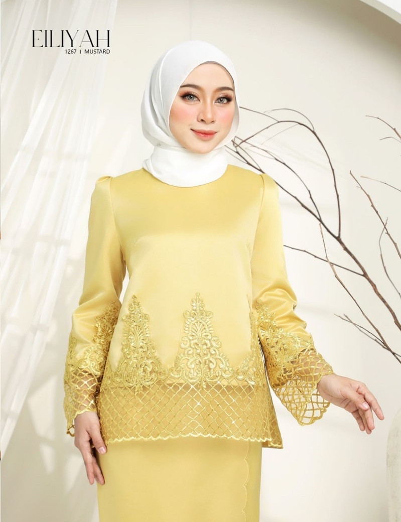 BAJURAYA2025! EILIYAH KURUNG MODEN WITH LACE / KURUNG KEDAH MINI SATIN DUCHESS/ 1267 KURUNG ...