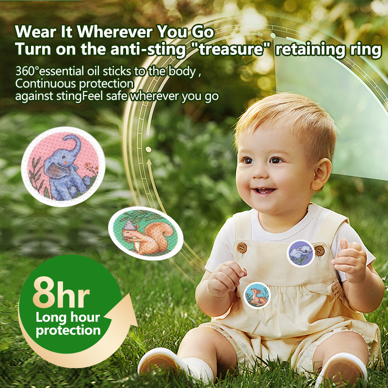 [96 Patches/3 Box] Einmilk Kids Mosquito Repellent Patch Deet-Free 100% ...