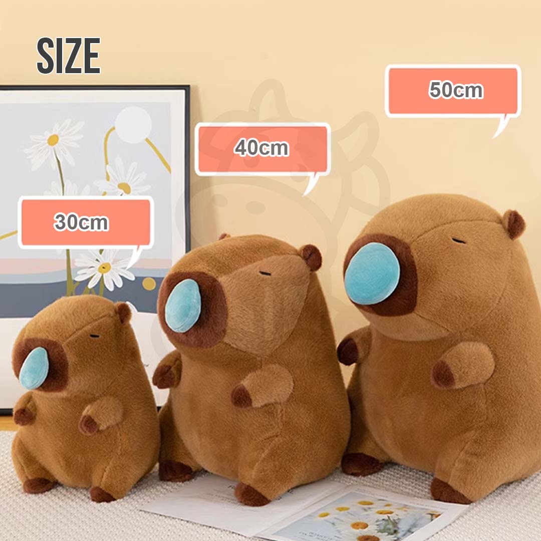 🐮Moo Baby Kapibala Patung Capibara Tedi Bear Capybara Soft Toy Capybara ...