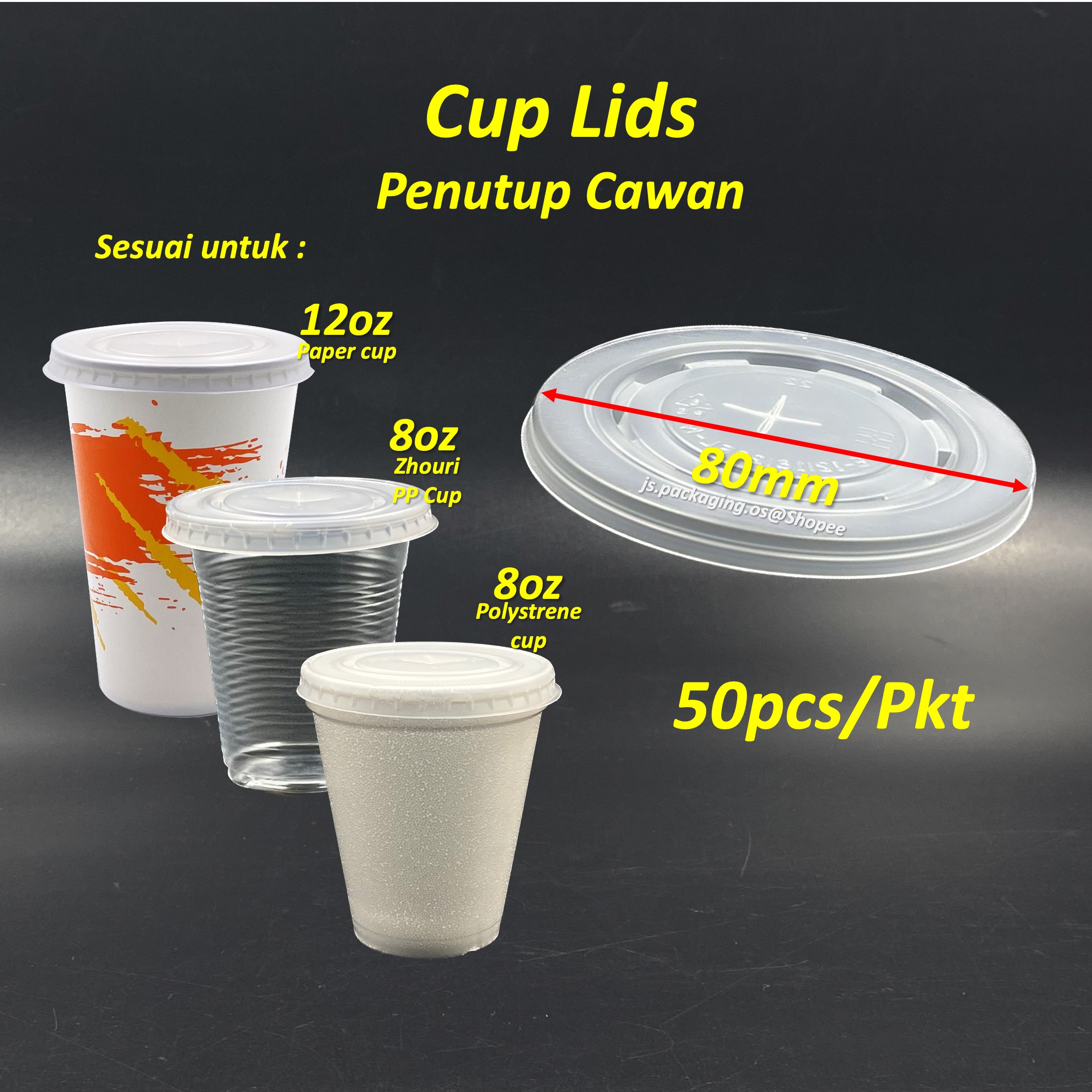 Benxon DC-7 (7oz) / ZHAORI 8oz Disposable Clear Plastic Cup Party Cawan ...