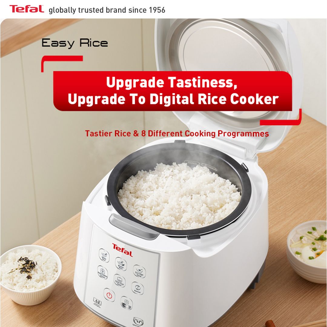 Tefal RK7321 Easy Rice Fuzzy Logic Rice Cooker Periuk Nasi 1.8L ...