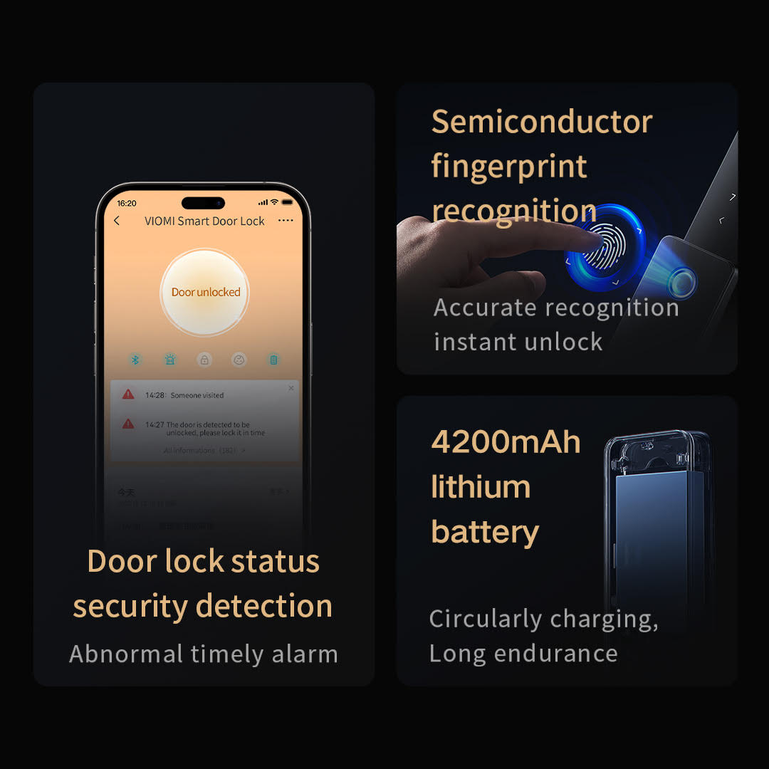 Viomi Smart Door Lock Guard 2 Pro | Guard 2A | 2 Year Warranty | Shopee ...