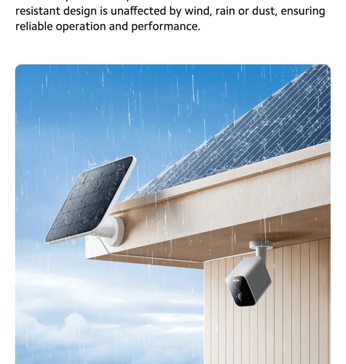 Xiaomi Outdoor Camera Solar Panel (BW Series) | Compatible cameras ...
