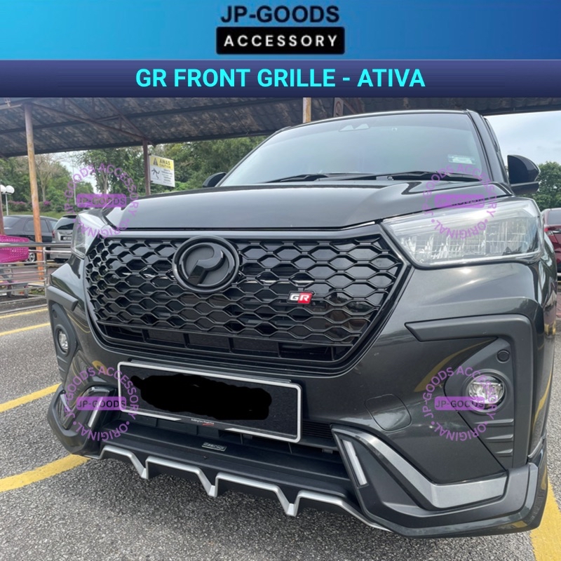 Perodua Ativa 2021 GR Front Grill Gloss Black Mini Cooper Style Piano ...