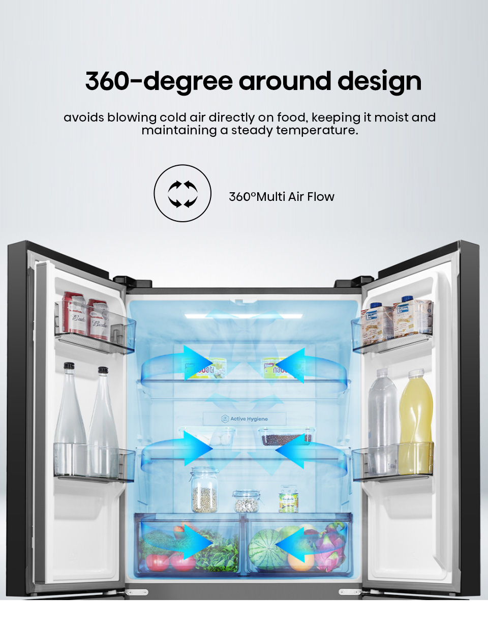 [NEW] Hisense 520L 4 Door Inverter Refrigerator Black / All Zone Active ...