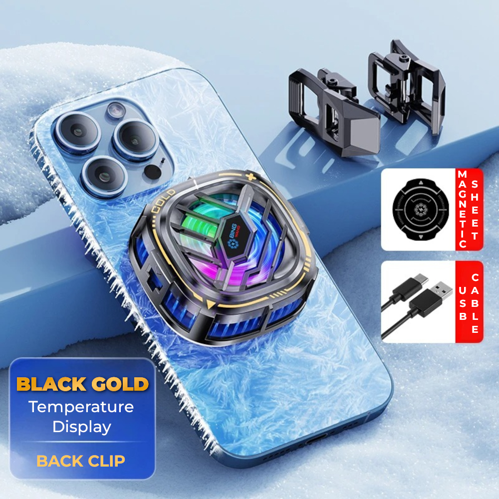 X76 RGB Magnetic Phone Cooler Instant Cooling Fan Universal Mobile ...