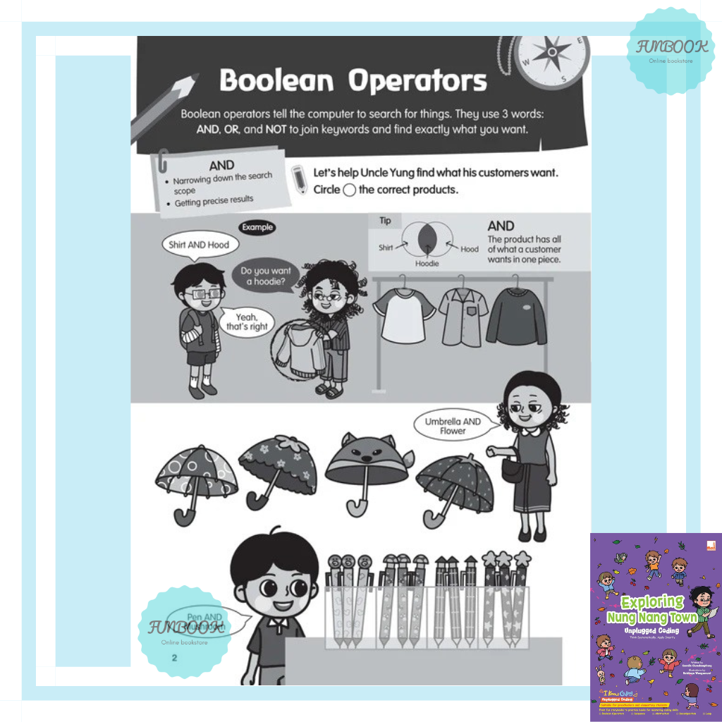 [FUNBOOK] Dickens I know Coding Story Activity Book Abstraction Boolean Operaters Sequence ...