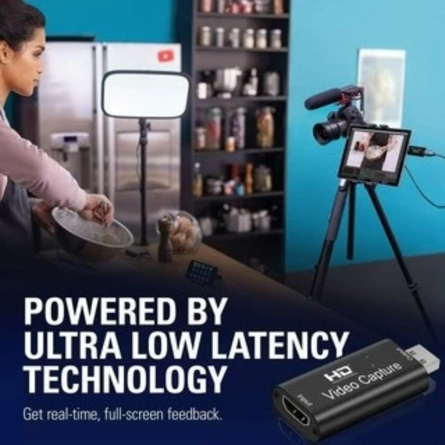 HDMI Capture Card 4K Input 1080p Output USB Audio Video Record via DSLR ...