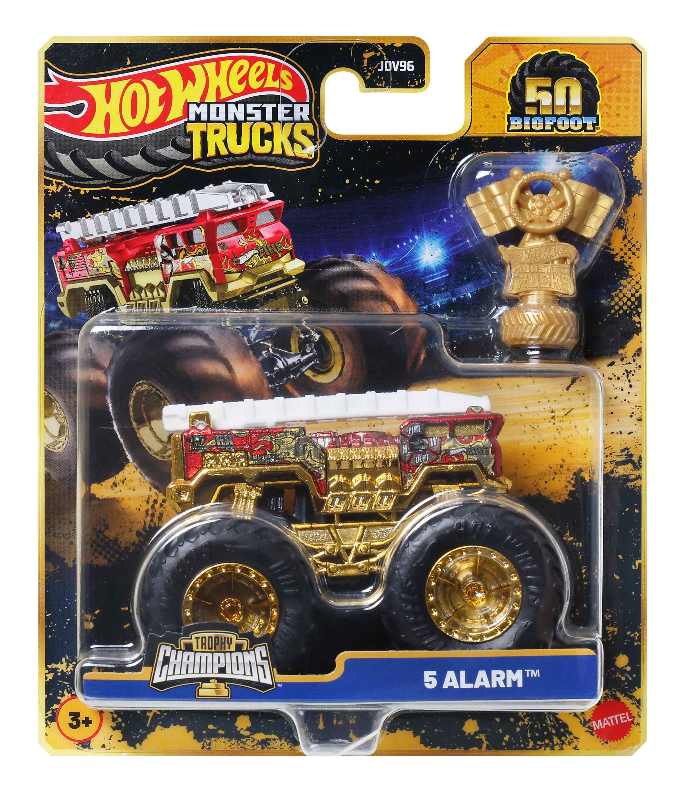 Hot Wheels Monster Trucks Trophy Champions Premium Die-Cast 1:64 Scale ...