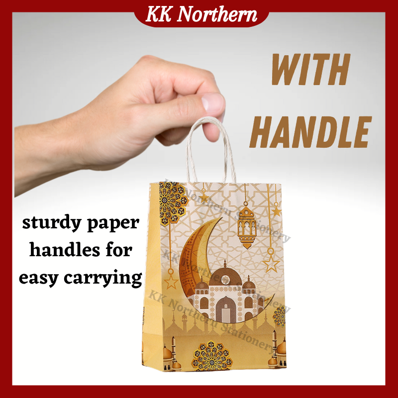 2025 Ramadan Door Gift Paper Bag Kertas Raya Paper Beg Handle Eid ...