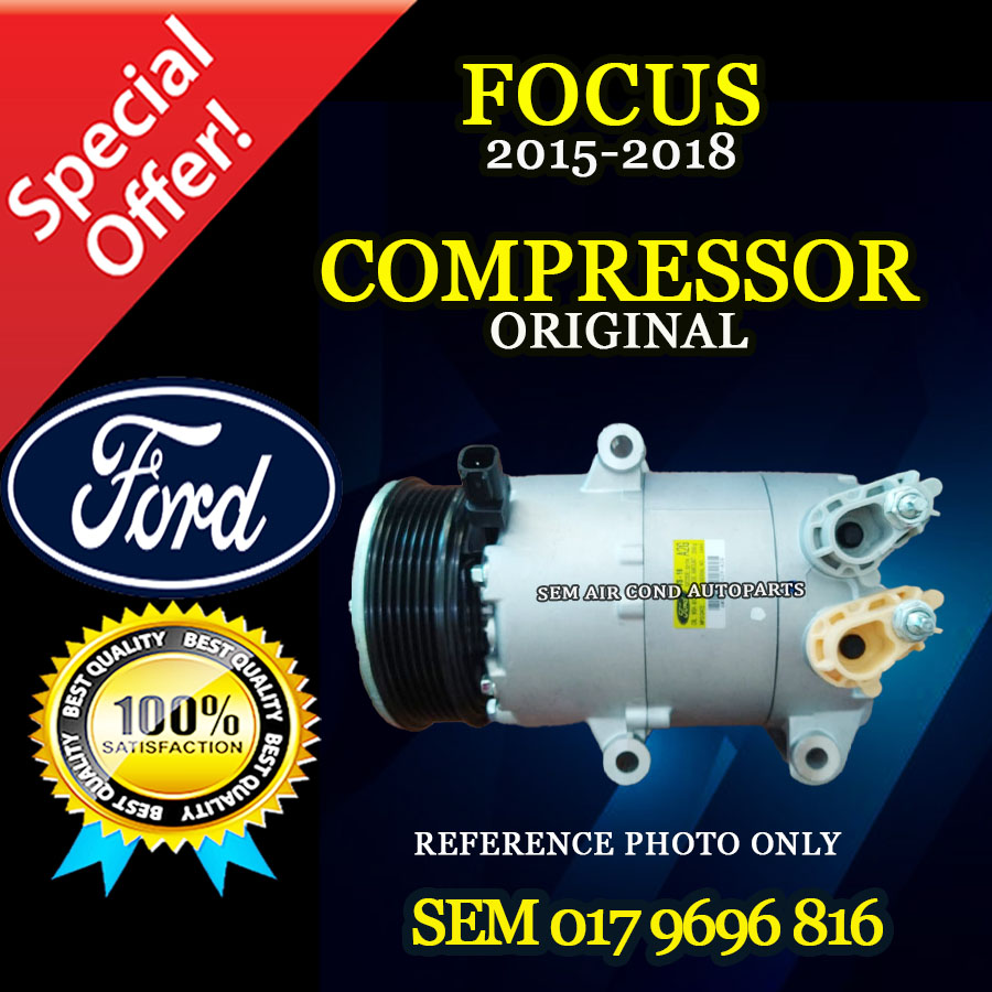 FORD FOCUS 2015-2018 YEAR ORIGINAL COMPRESSOR/ KOMPRESOR (CAR AIRCON ...