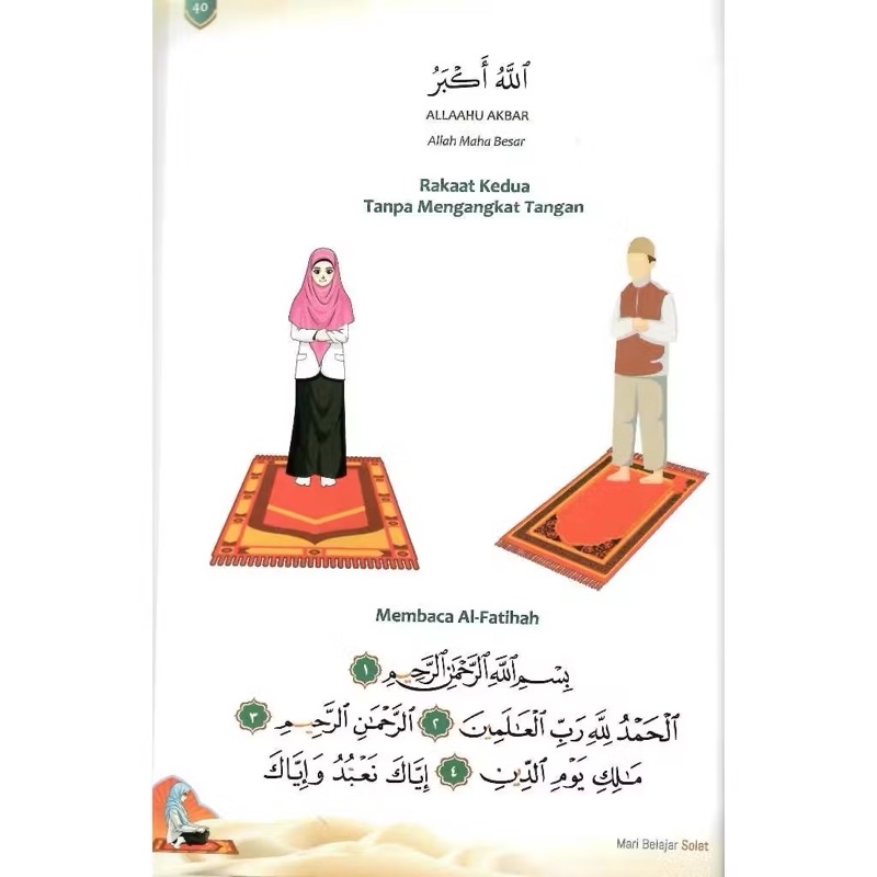 Buku Mari Belajar Solat Lelaki & Wanita Berserta Bacaan Rumi | Shopee ...