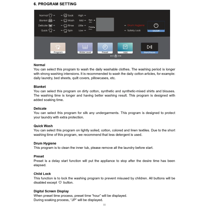 【LATEST MODEL】 ELBA 7.5KG Top Loading Fully Automatic Washing Machine ...