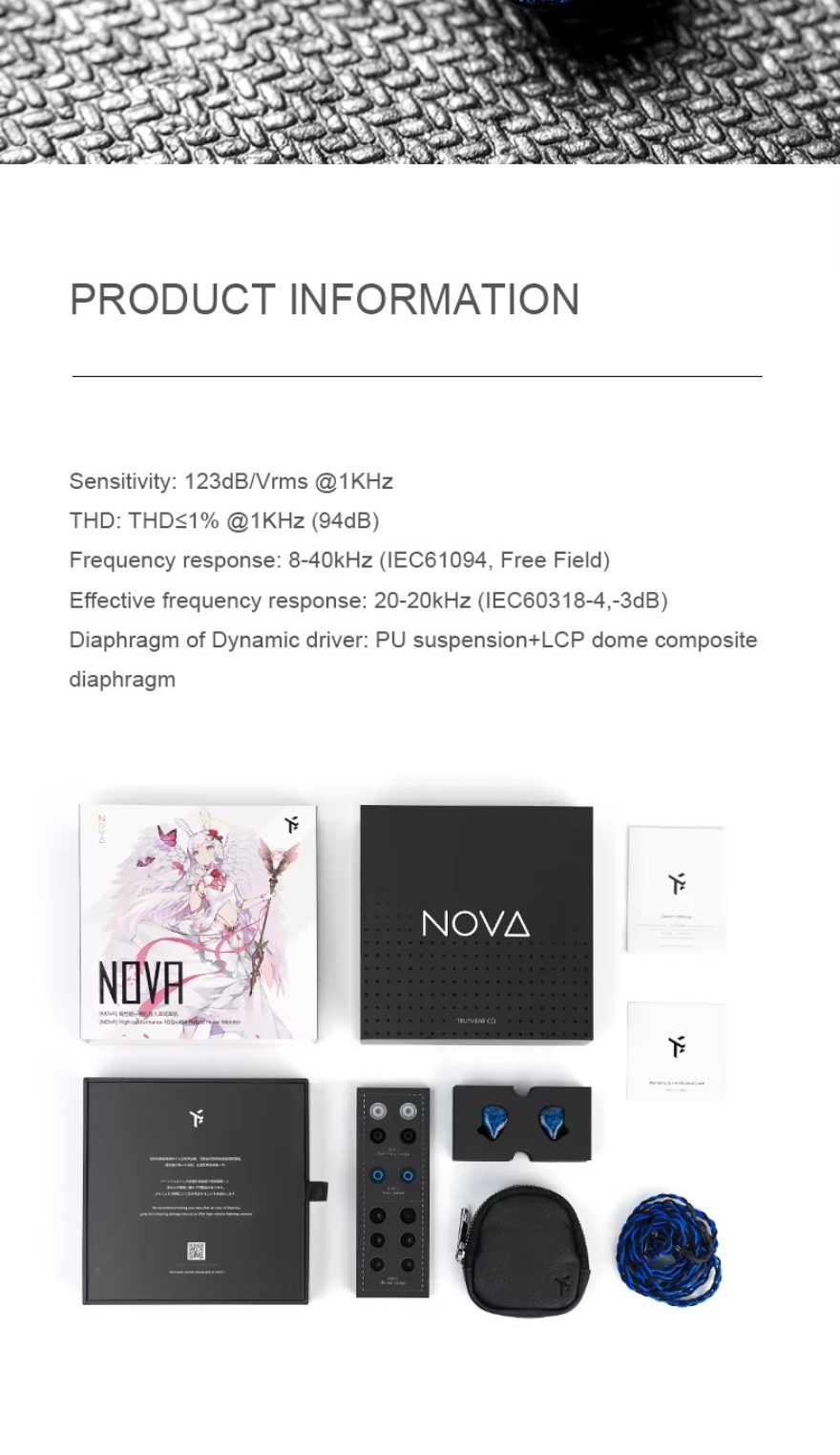 Truthear Nova, In-Ear Monitors: 1DD+4BA Hybrid Driver Earphones IEM ...