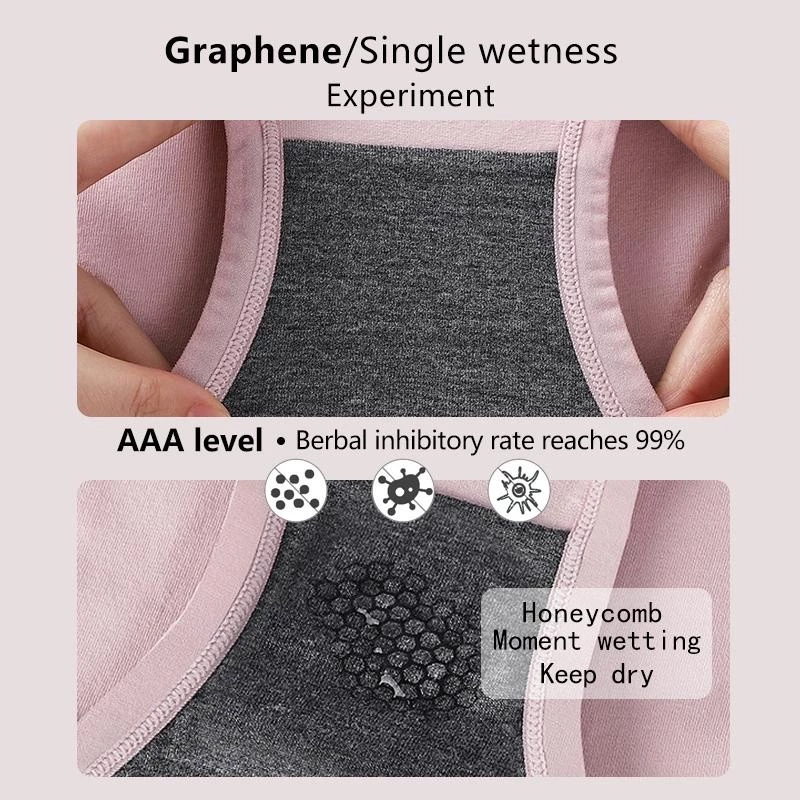 Girl Middle Waist Panties Comfort Breathable Panties Women Underwear ...