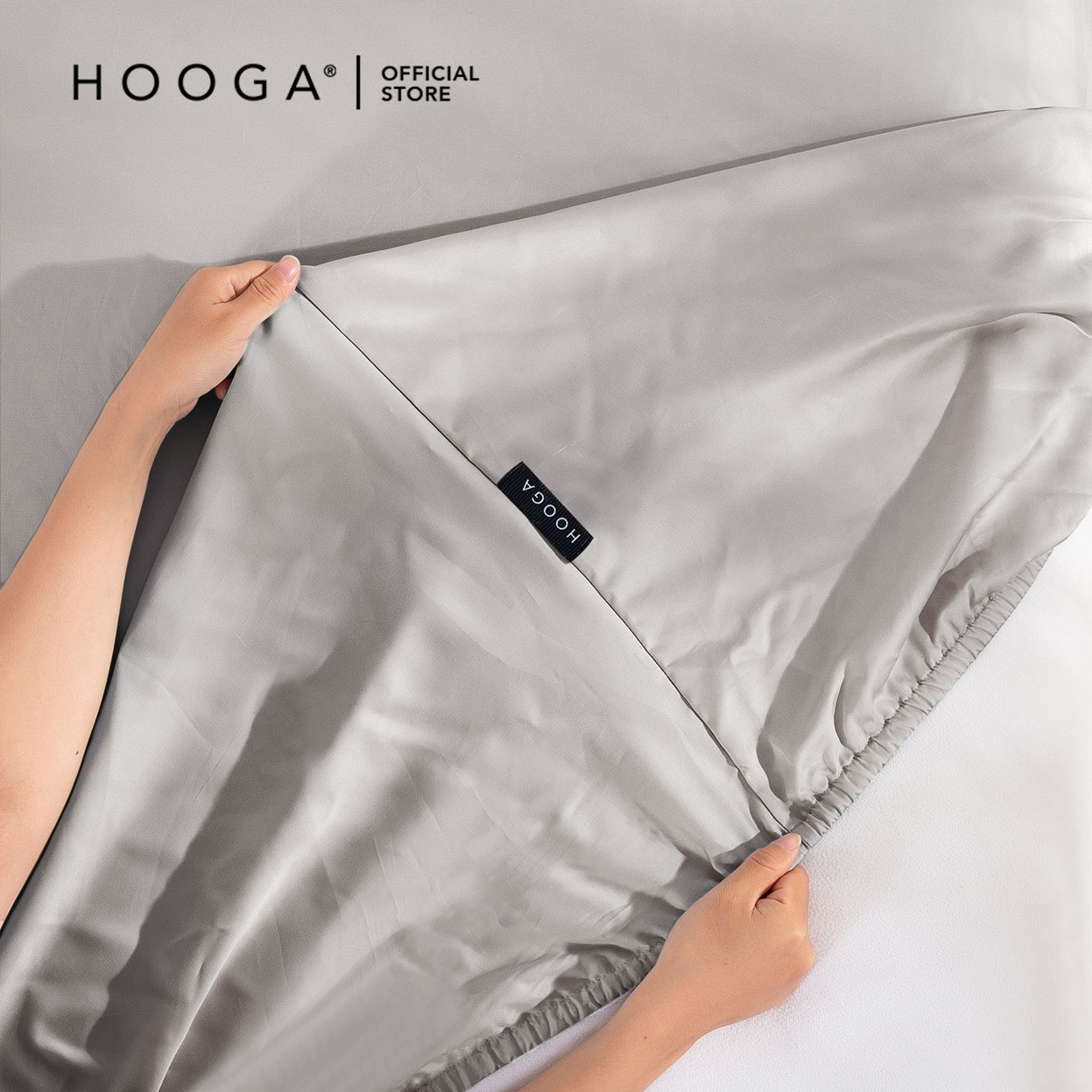 HOOGA Aerynn 1100TC TENCEL Bedsheet Quilt Cover Set (Orange Label ...