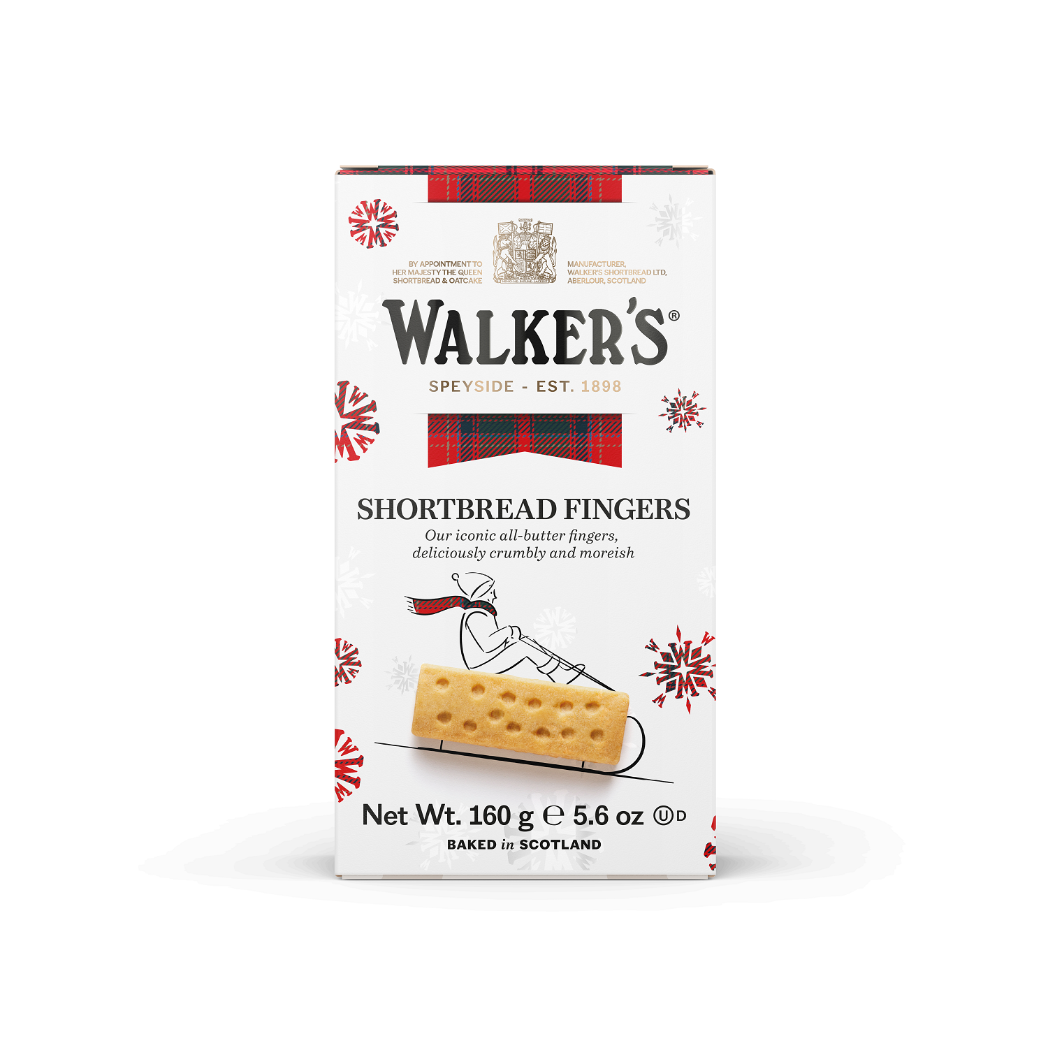 Walker's Festive Cookies (Shortbread Fingers 160g | Chocolate Orange ...