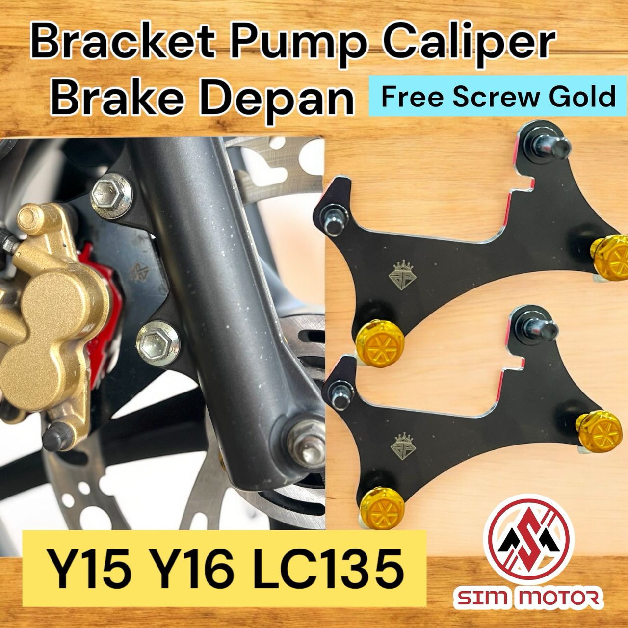 267MM TRC Bracket pump caliper Y16 y15zr lc135 v1-V8 EZ115 SRL115FI pnp ...