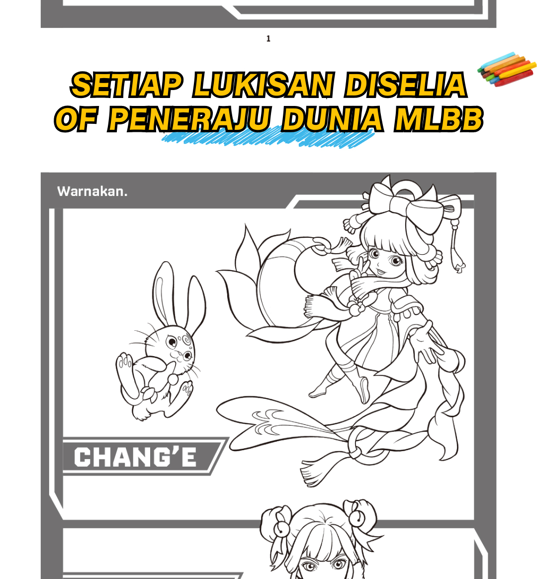 Buku Mewarna MLBB Buku 2 Colouring Book Mobile Legends:Bang Bang Buku ...