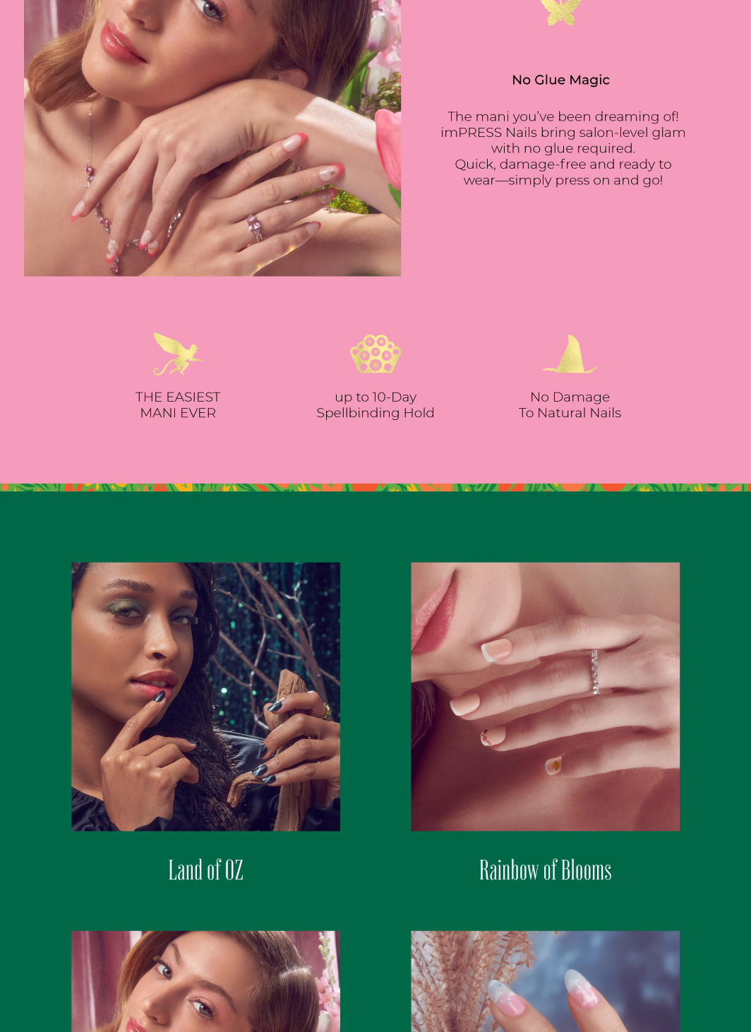WICKED X imPRESS Press On Nails - Destined To Fly (NO GLUE Mani, Super ...