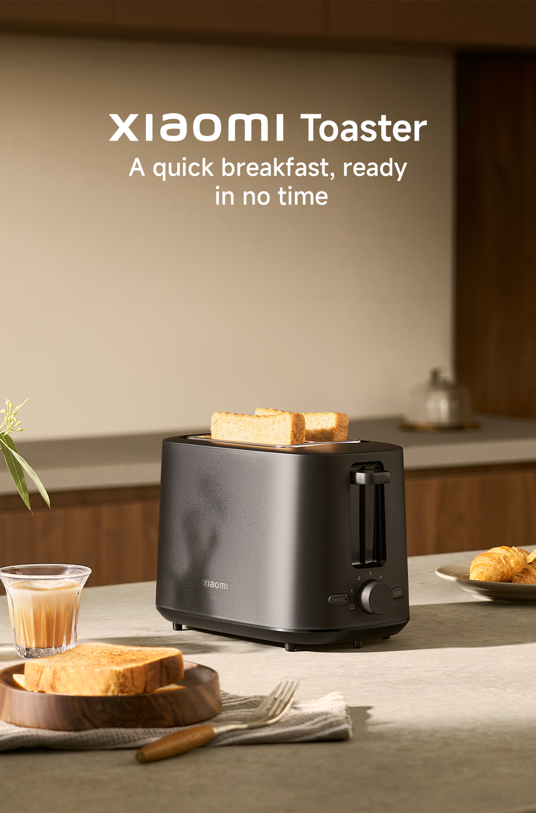 Xiaomi Toaster flip-free cooking/6 toast levels/ready in 70 seconds ...