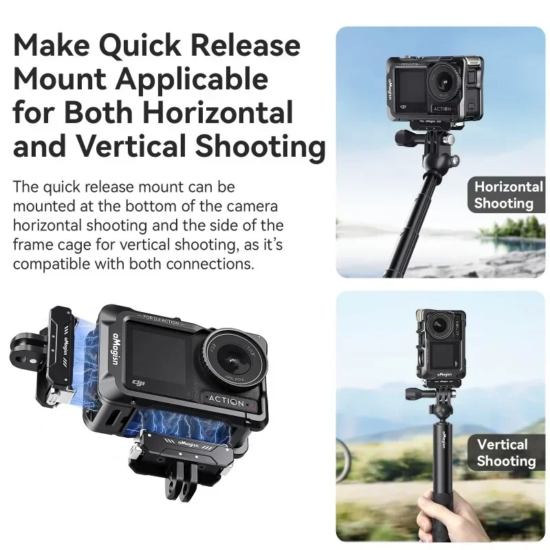 AMagisn Metal Rabbit Cage Protection Frame Case for DJI OSMO Action 5 ...