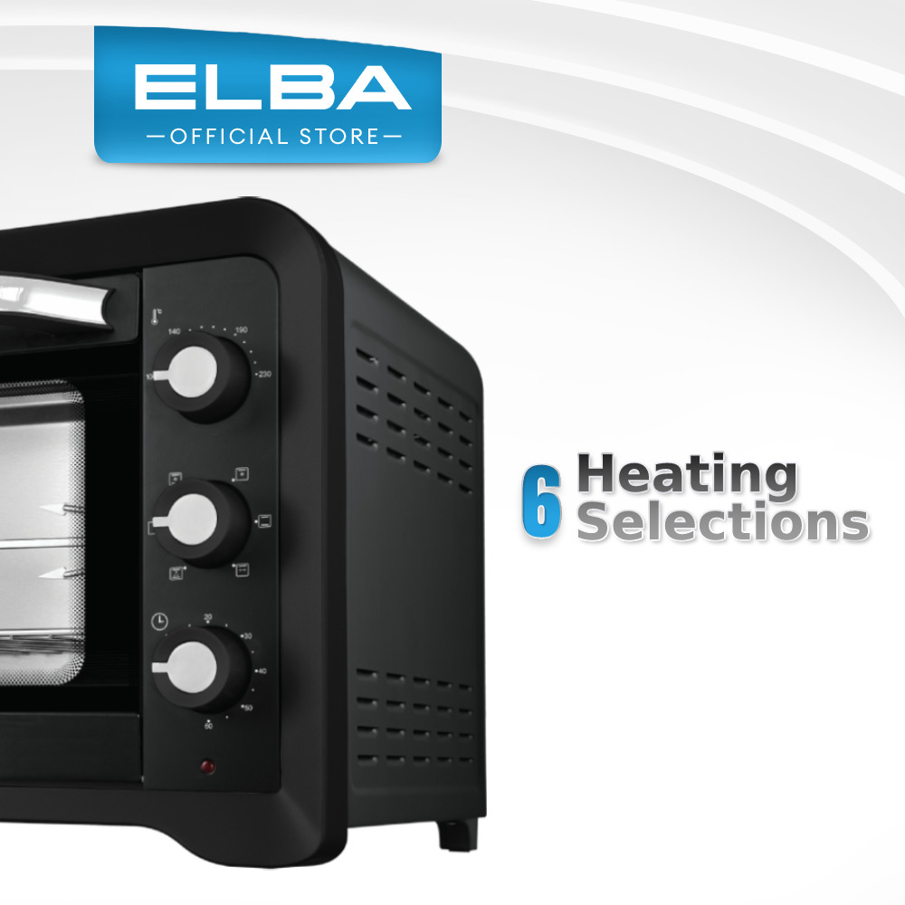 Elba Electric Oven 45L EEO-G4529(BK) / EEO-G3519(BK) 35L- 6 Heating ...